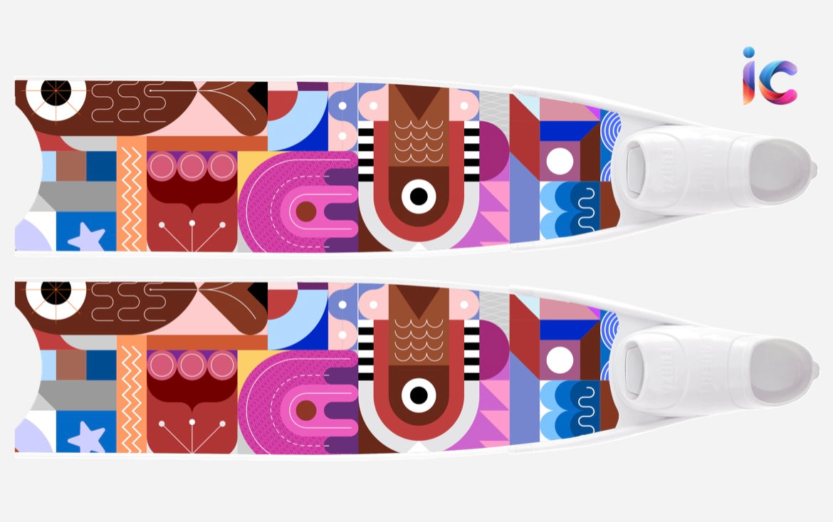 Leaderfins﻿ リーダーフィン SEMITRANSPARENT-FINS Mermaid Galaxy
